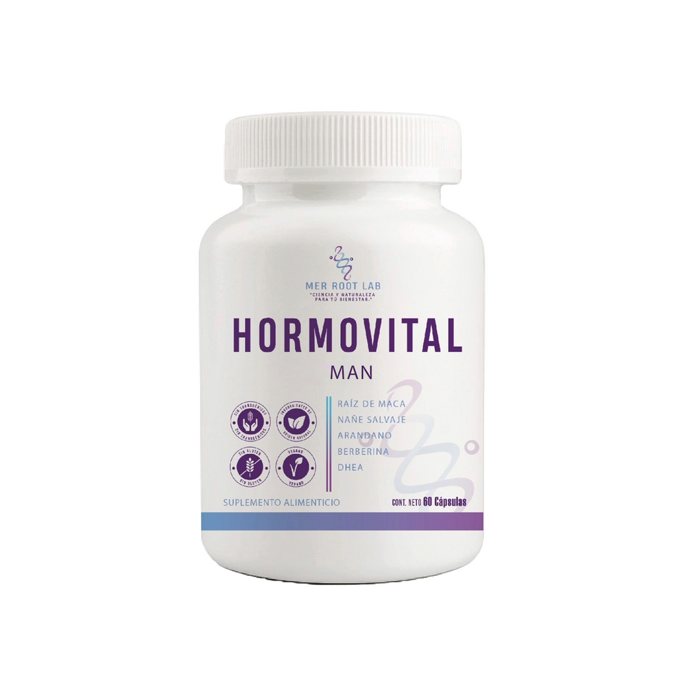 HORMOVITAL MAN – Potenciador hormonal masculino con respaldo biotecnol – Mer Root Lab